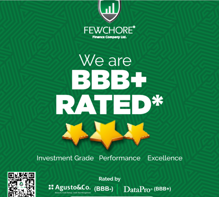 Investment grade ratings attained by Fewchore Finance Company Limited ...