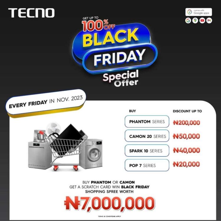 Win big in the Tecno Black Friday thrills all November! - Nairametrics