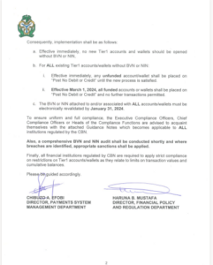 CBN to "PND" any bank account or wallet without BVN/NIN from 2024 - Nairametrics